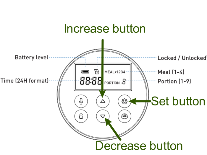 How do I adjust the feeding schedules on the Essential Automatic Feeder ...